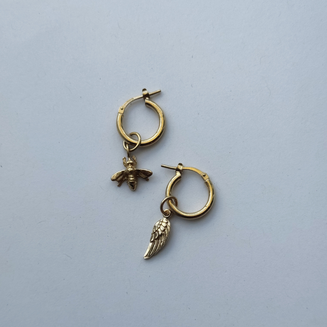 The Charmed Hoops - Gold Vermeil – La Lune