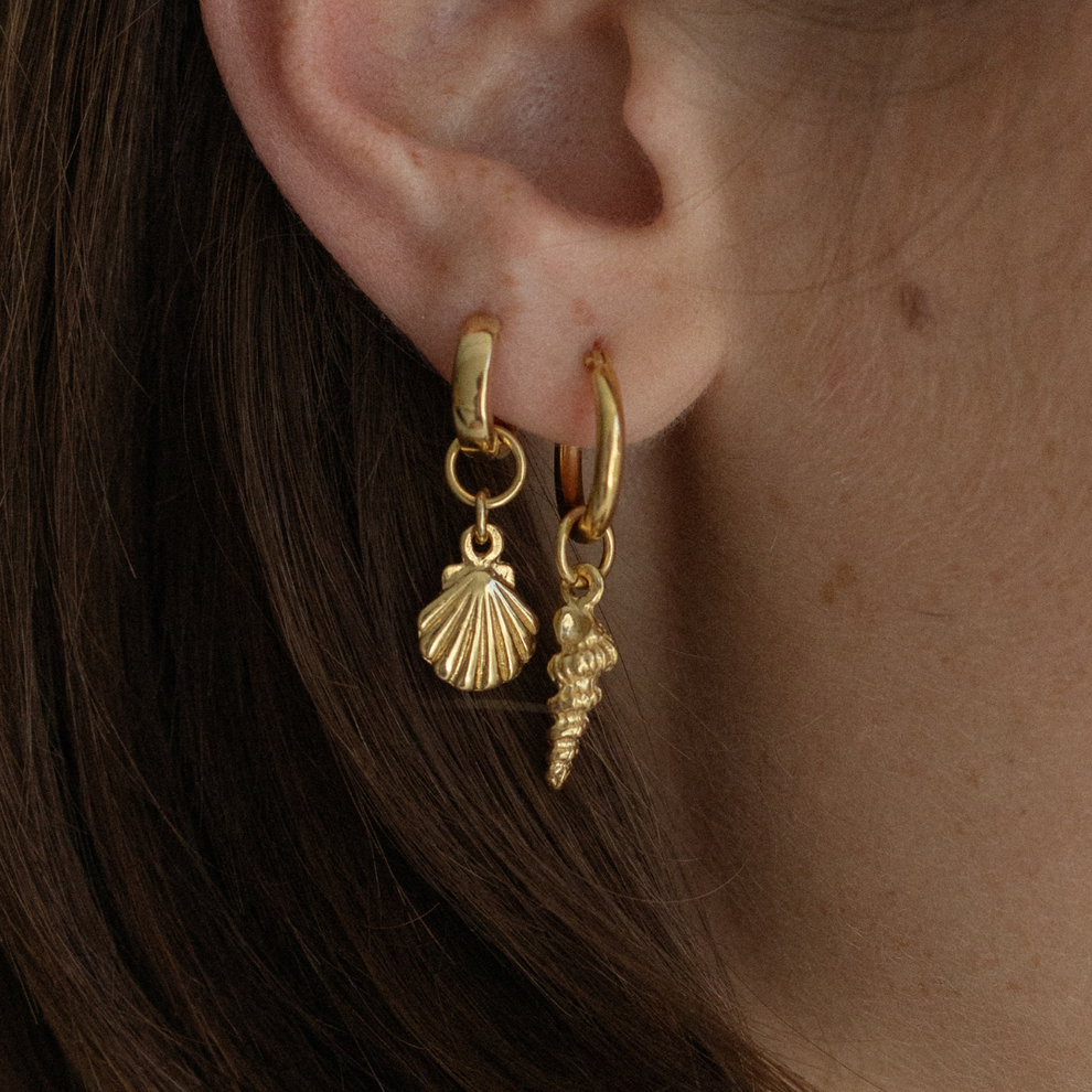 The Charmed Hoops - Gold Vermeil – La Lune